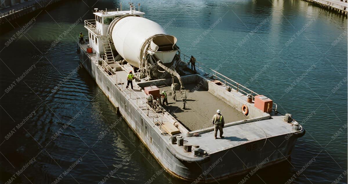 Solution For Barge-Mounted Concrete Batching Plant – Concrete Batching ...